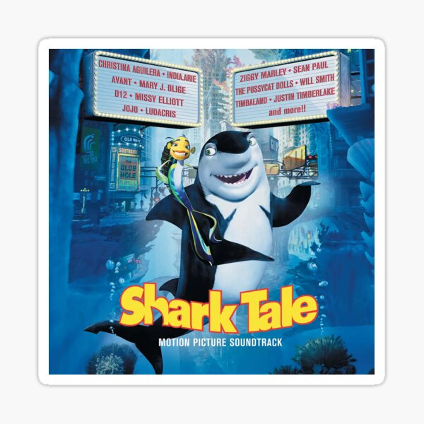 "Shark Tale" Sticker for Sale by RhonaMiller | Redbubble