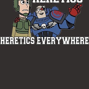 "Heretics Heretics Everywhere" Sticker for Sale by MARYBADILLO | Redbubble