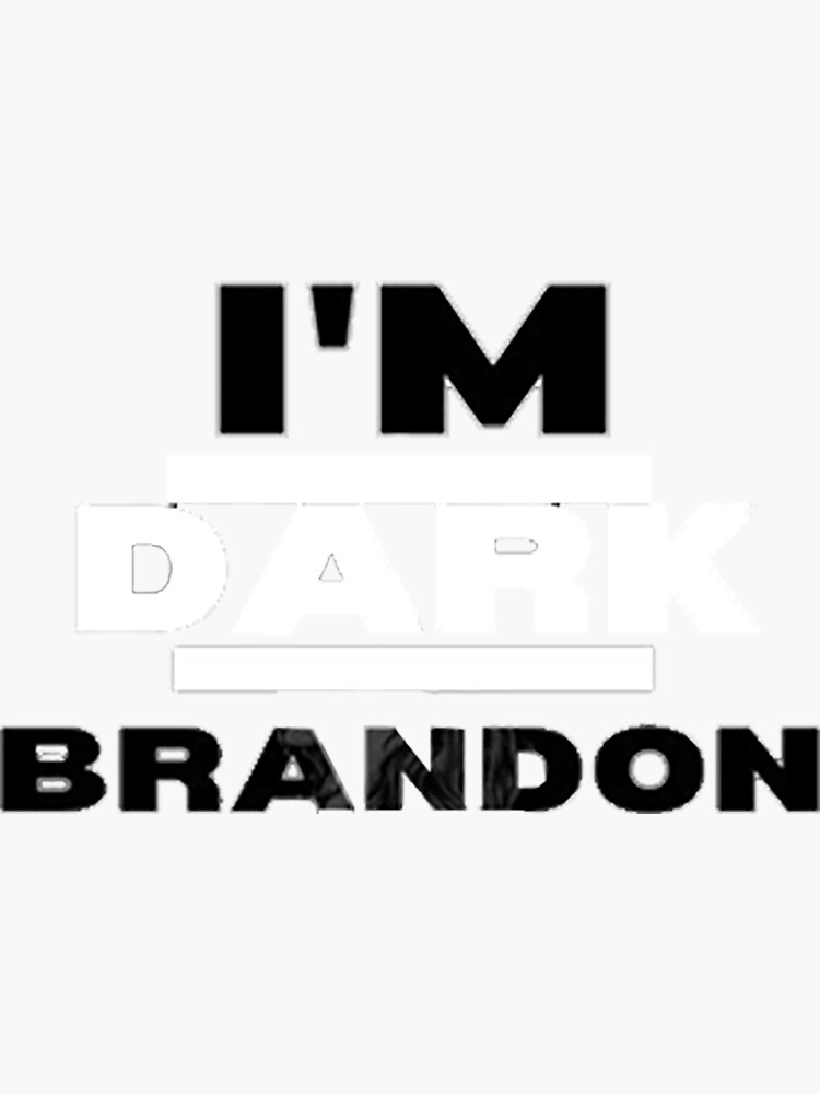 "Dark Brandon" Sticker for Sale by SamuelTuckers | Redbubble