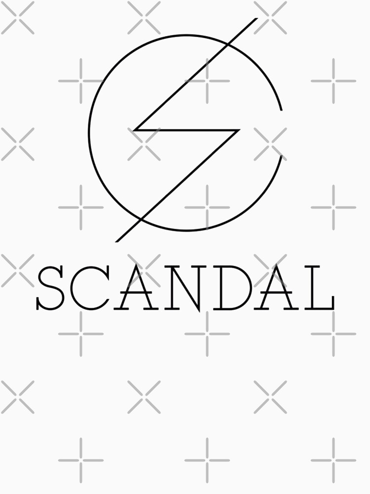 "Scandal Logo" T-shirt for Sale by kianparry87 | Redbubble | black line ...