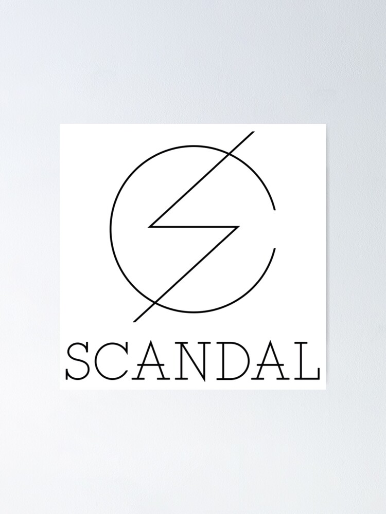 "Scandal Logo" Poster for Sale by kianparry87 | Redbubble