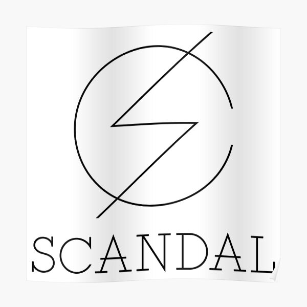 "Scandal Logo" Poster for Sale by kianparry87 | Redbubble