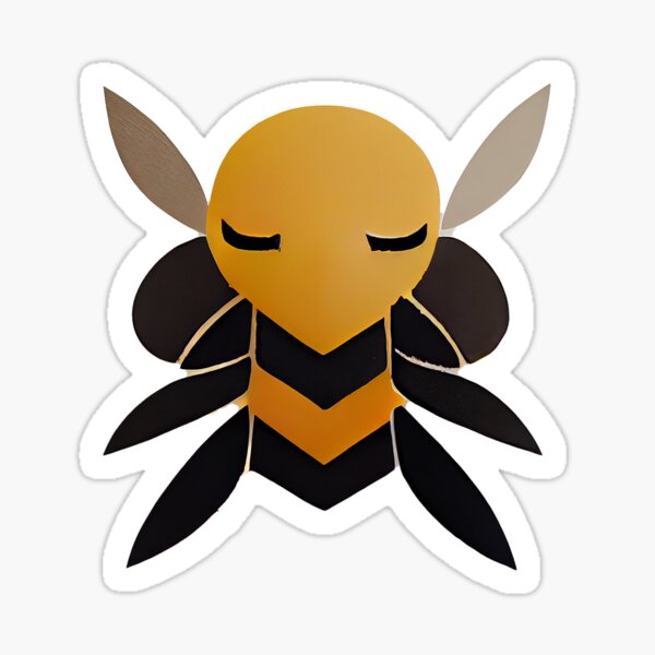 "Honey Bee Bumblebee Buzz Garden Plant Flower Yellow" Sticker for Sale ...