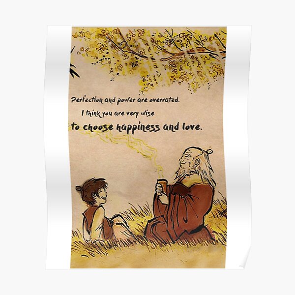 "Uncle iroh " Poster for Sale by Handmadepassion | Redbubble