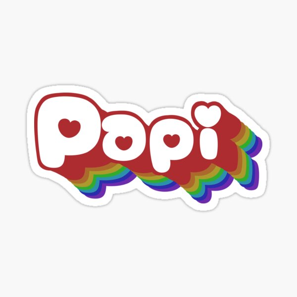 "Papi" Sticker for Sale by Trbo-Crab | Redbubble