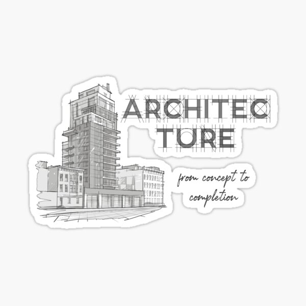 "Architecture" Sticker for Sale by DYDream | Redbubble
