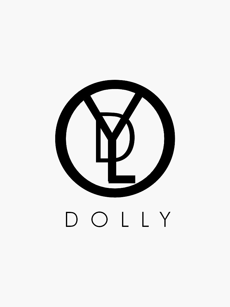 "Dolly name logo" Sticker for Sale by Supriyart | Redbubble