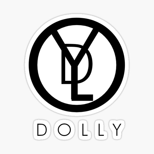 "Dolly name logo" Sticker for Sale by Supriyart | Redbubble