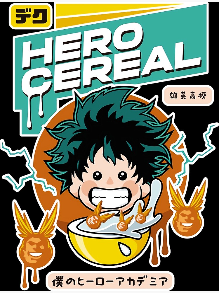 Póster «Izuku Midoriya Cereal Academia/Los mejores regalos para hombres ...