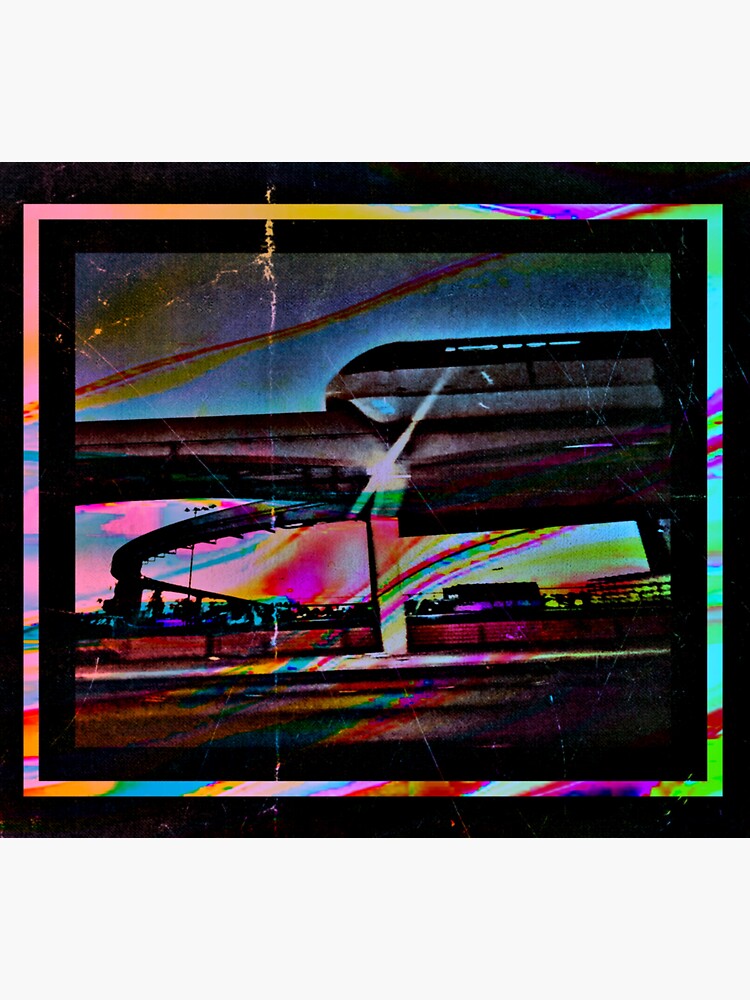 "Psychedelic train" Sticker for Sale by Vegasposters | Redbubble