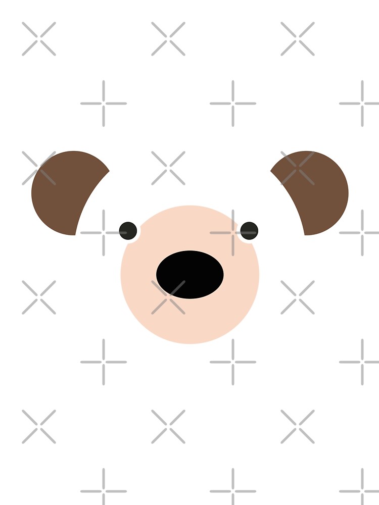 "Hello! Little Bear - Cute Minimalist Bear Design" Kids T-Shirt for ...