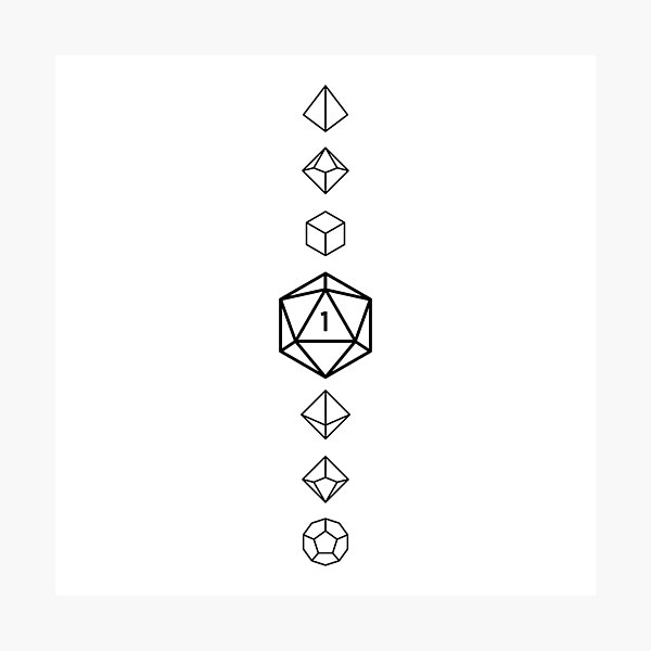 "Vertical Nat 1 Dice Chakras - Funny, Cool DnD Dungeons and Dragons ...