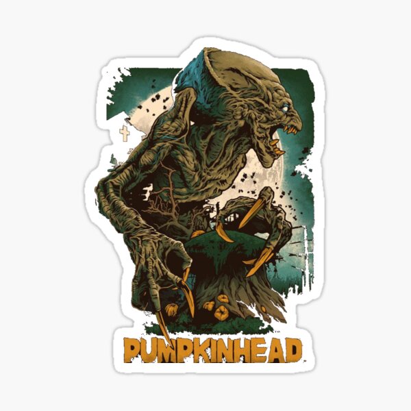 "PumpkinHead " Sticker for Sale by DeadThreads | Redbubble