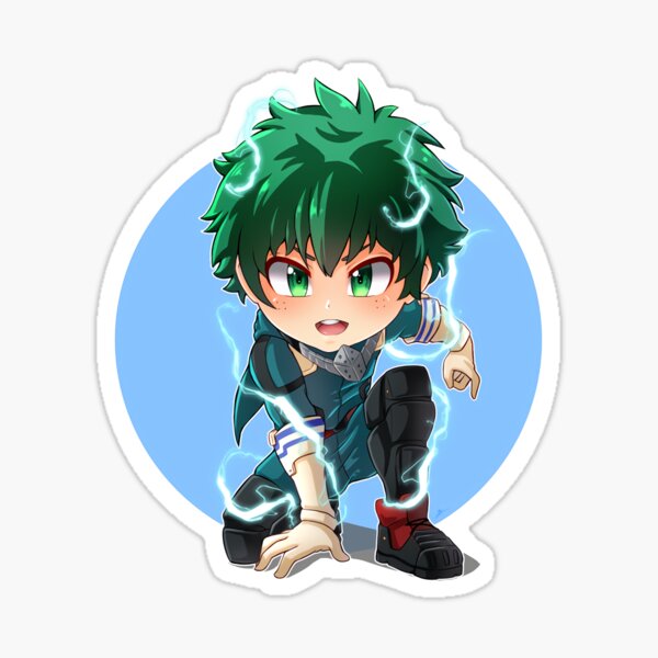 Anime Character Chibi Dekubest Design For Men And Women Sticker For Sale By Justinjohnsonjj