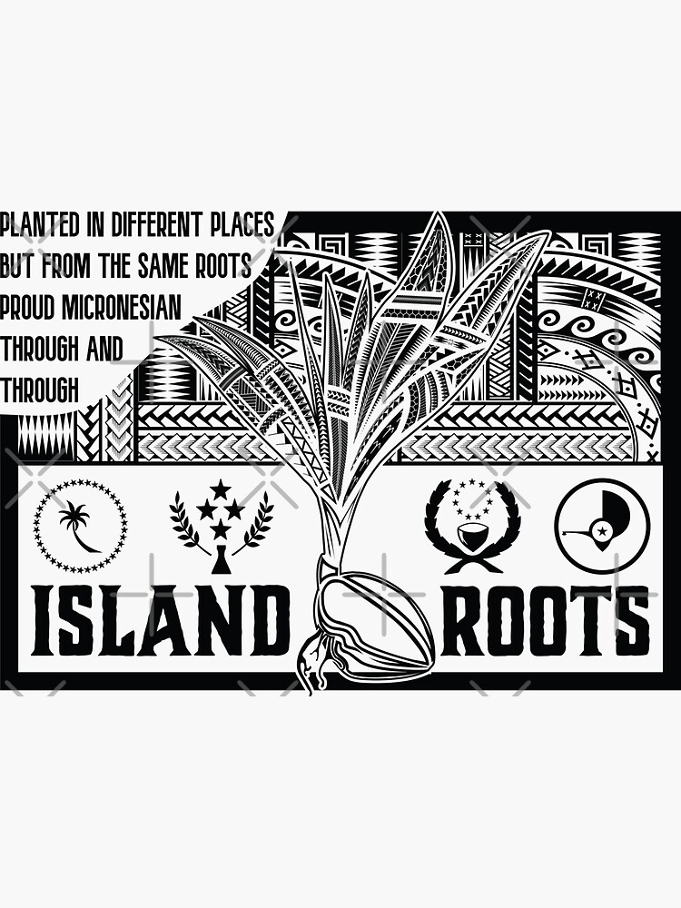 "Micronesian Shirt | Island Roots" Sticker for Sale by Kwibo691 | Redbubble