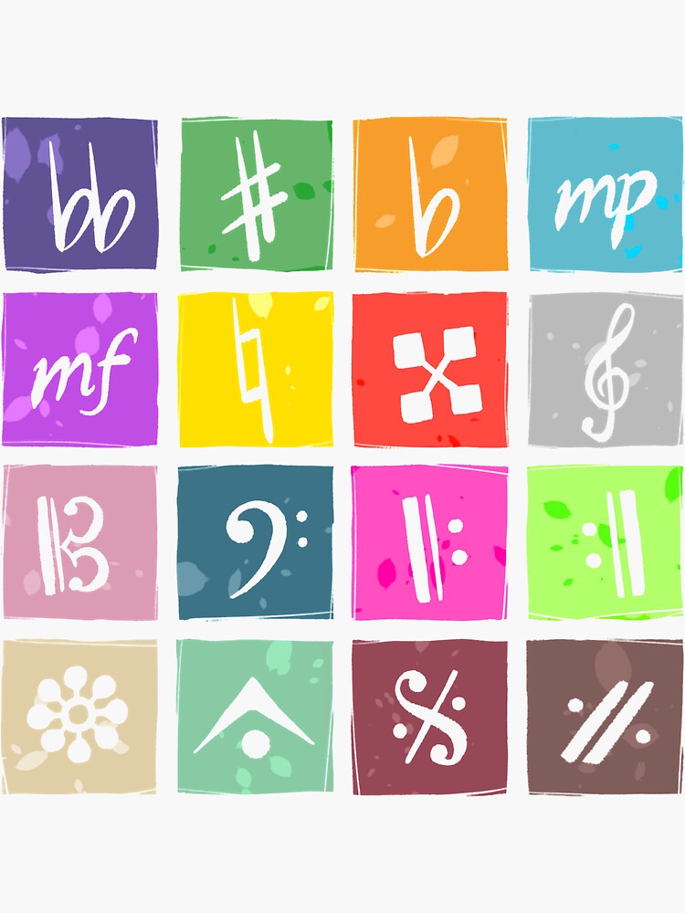 "IDOLiSH7 Music Symbols " Sticker for Sale by TheKatoColles | Redbubble
