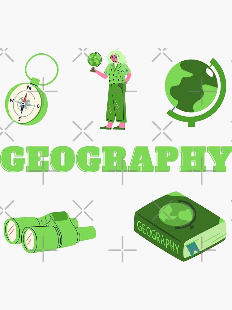 "Geography subject " Sticker for Sale by Mialunaa | Redbubble