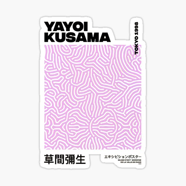"Yayoi Kusama - Dusty Purple Line" Sticker for Sale by LacyManning ...