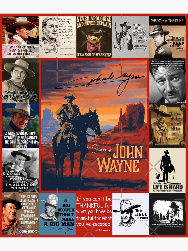 "John Wayne Quote" Sticker for Sale by ameerasda | Redbubble