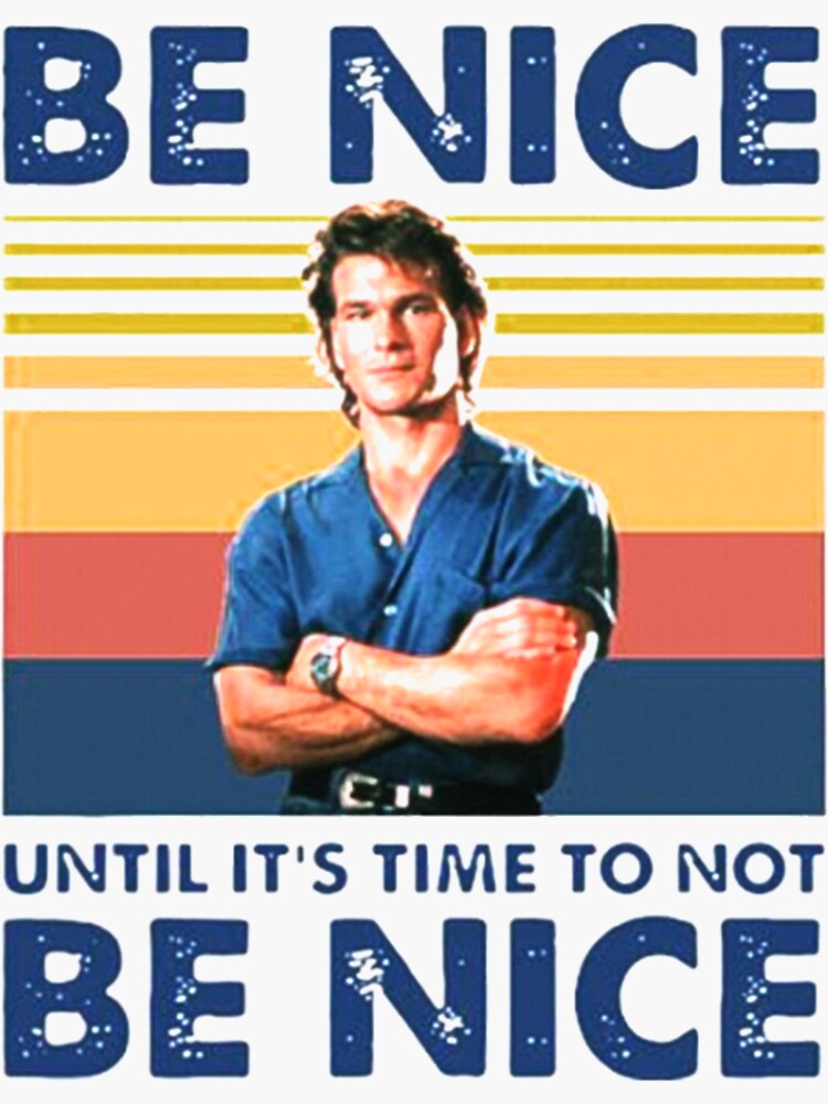 "ROAD HOUSE - PATRICK SWAYZE" Sticker for Sale by MarquiseFadel | Redbubble