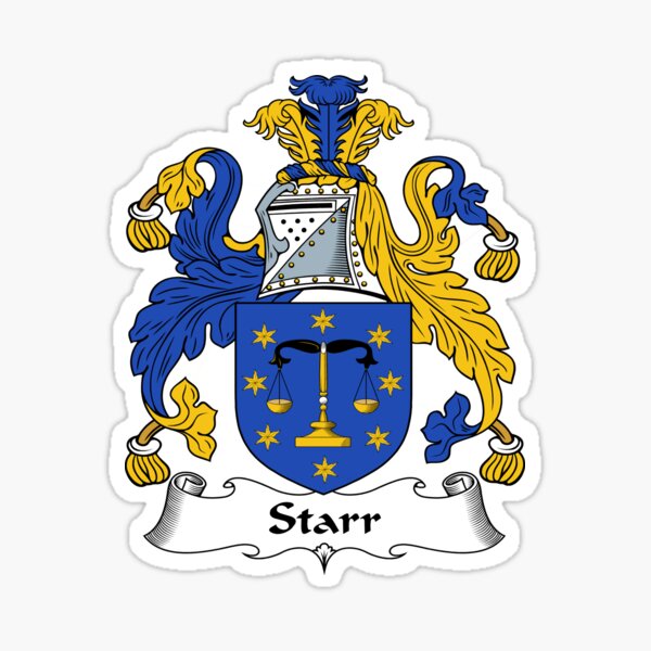 "Starr" Sticker for Sale by HaroldHeraldry | Redbubble