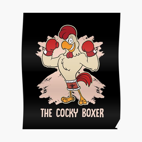 "Boxing Chicken" Poster for Sale by CubinTrap | Redbubble