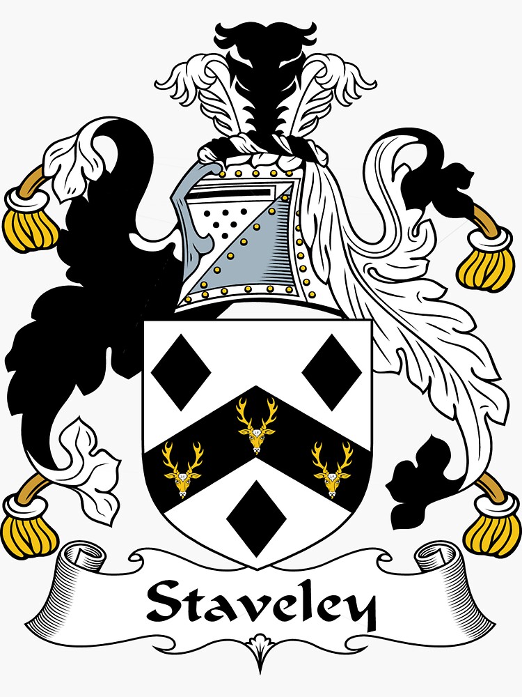 "Staveley" Sticker for Sale by HaroldHeraldry | Redbubble