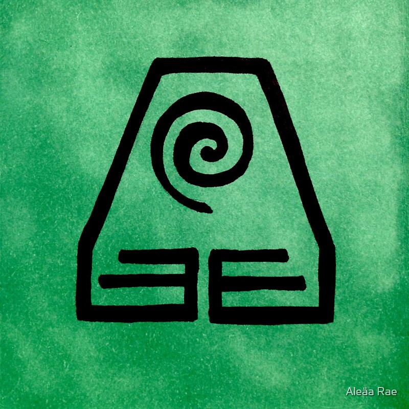 "Avatar The Last Airbender - Earth Motif" by Aleäa Rae | Redbubble