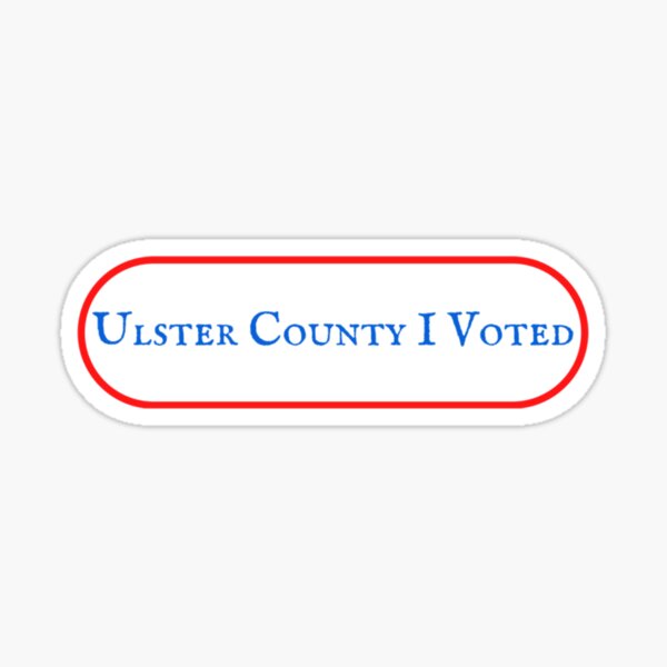 "Ulster County I Voted" Sticker for Sale by MckennaMosciski | Redbubble