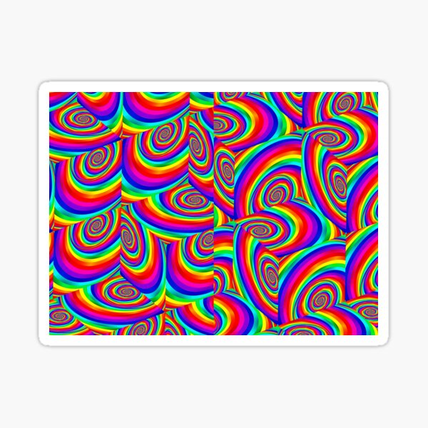 "Cubic Rainbow " Sticker for Sale by bettycruz | Redbubble