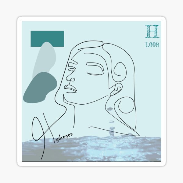 "Hydrogen (Hydra)" Sticker for Sale by ArtisticaDecal | Redbubble