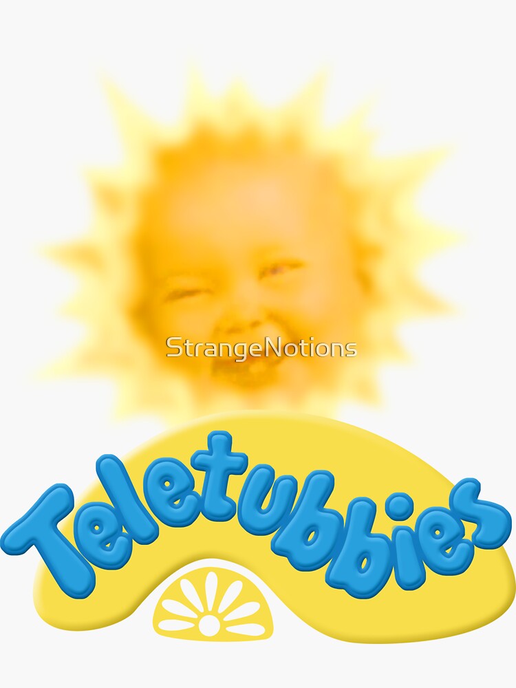 Pegatina «Logotipo de Teletubbies con Laughing Sun Baby» de ...