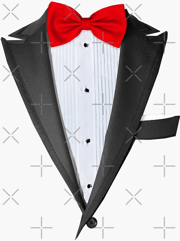 "Realistic Tuxedo" Sticker for Sale by TwichFivening | Redbubble