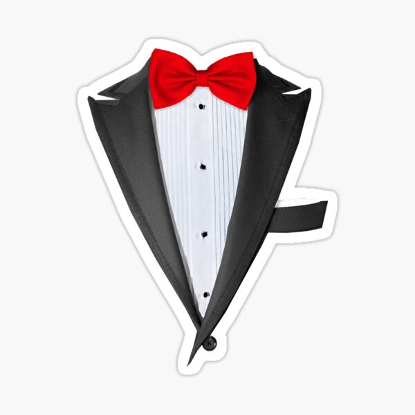 "Realistic Tuxedo" Sticker for Sale by TwichFivening | Redbubble