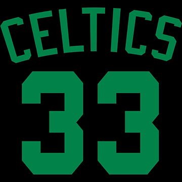 "Boston Celtics Number 33 " Poster for Sale by Quarter5 | Redbubble