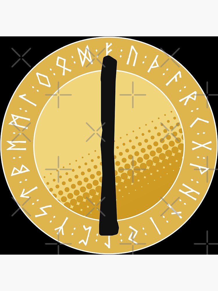 Póster «Runas Vikingas y Símbolos Rúnicos - Isa (Hielo)» de ...