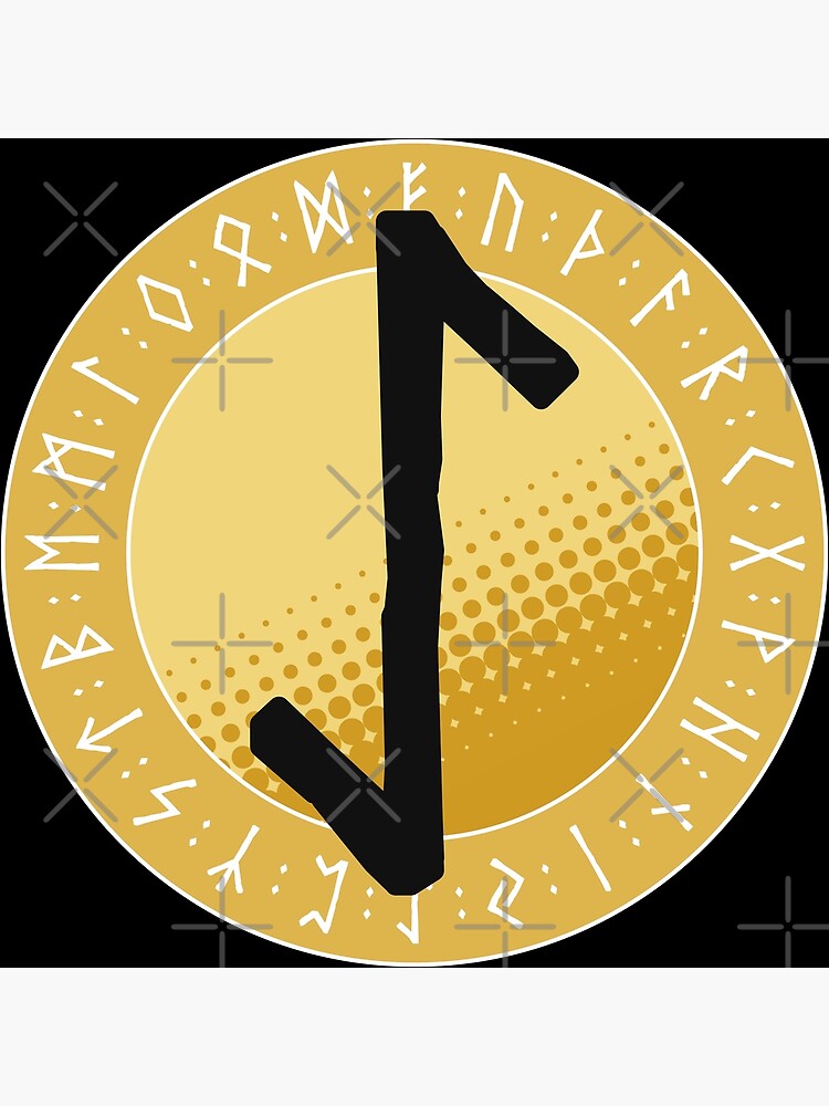 "Viking Runes and Runic Symbols - Eihwaz (World Tree)" Poster for Sale ...