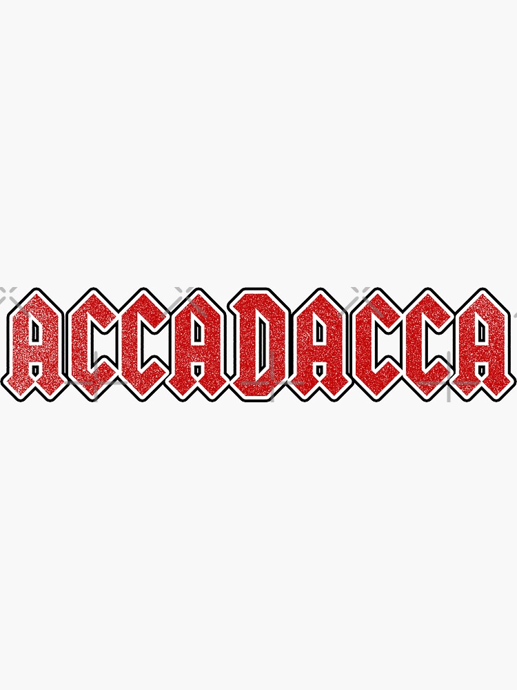 "Acca Dacca" Sticker for Sale by Undefeatd | Redbubble