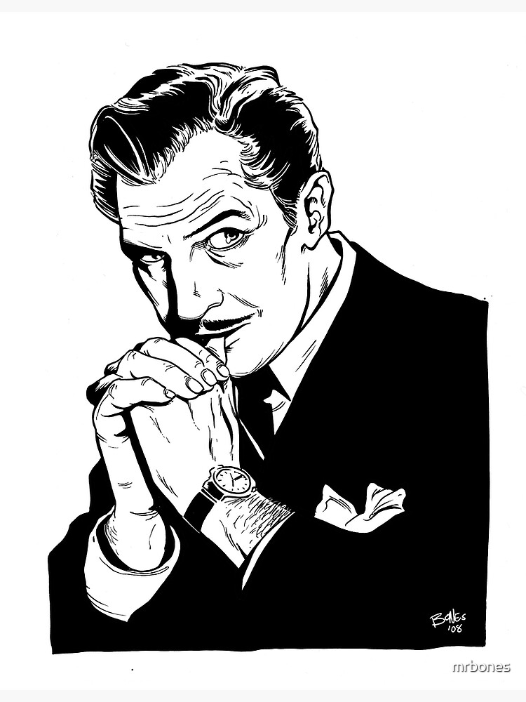 "VINCENT PRICE" Art Print for Sale by mrbones | Redbubble