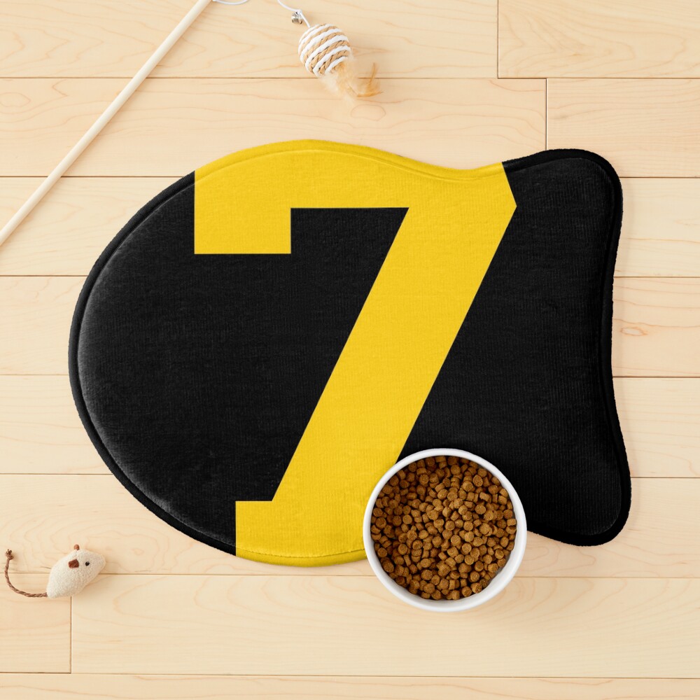 "Number 7, Yellow seven, Sports number 7" Sticker for Sale by ...