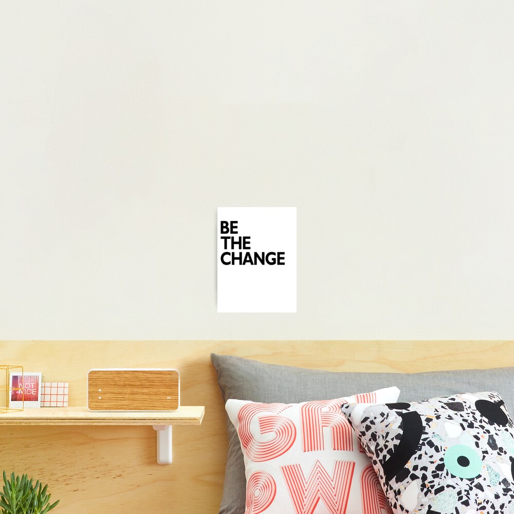 "be the change" Sticker for Sale by arch0wl | Redbubble