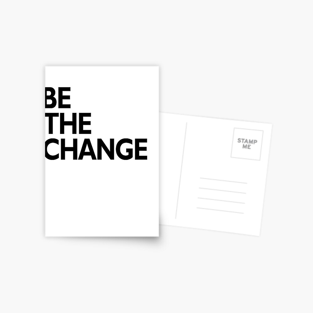 "be the change" Sticker for Sale by arch0wl | Redbubble