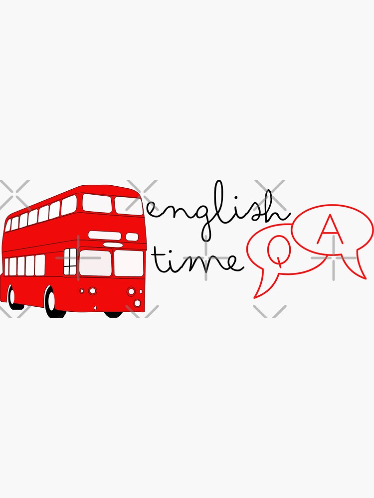 "English time Subject School" Sticker for Sale by PieceOfA | Redbubble
