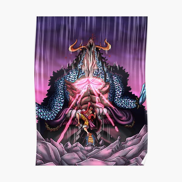 "Haki Battle Luffy and Kaido " Poster for Sale by JimenaNgG | Redbubble