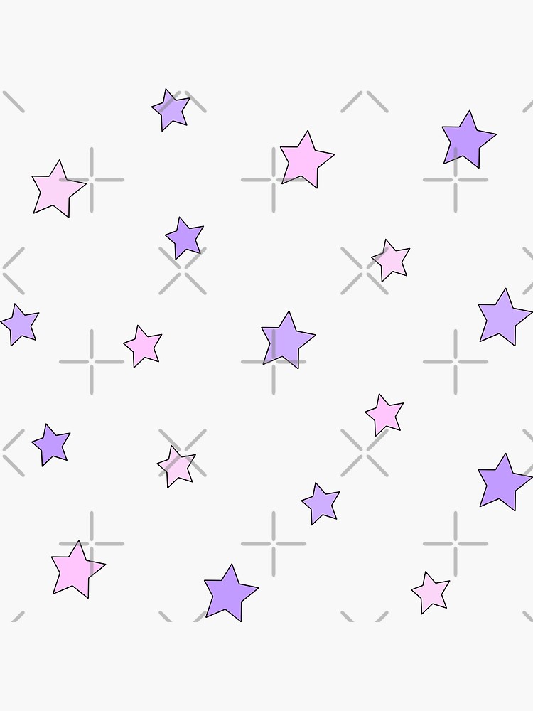 "Purple and pink mini star pack" Sticker for Sale by NSimplicity ...