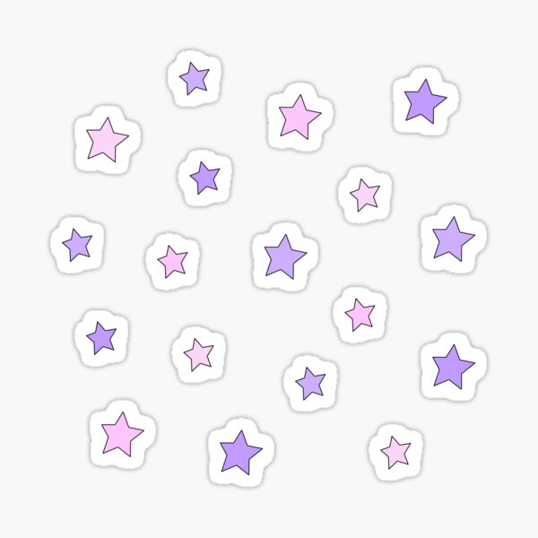 "Purple and pink mini star pack" Sticker for Sale by NSimplicity ...