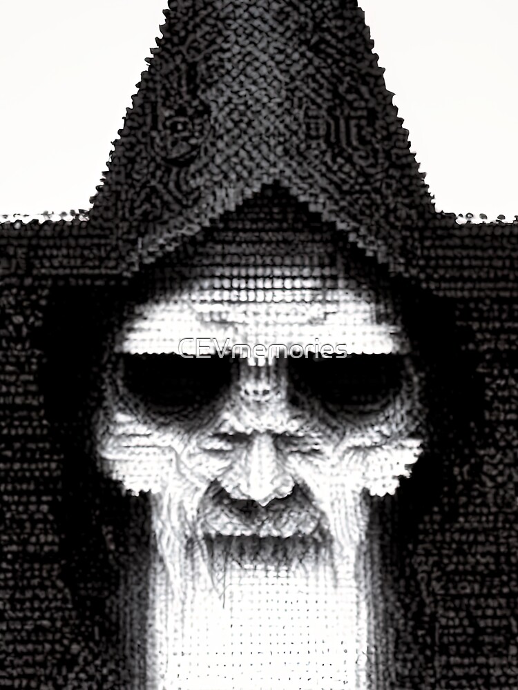 "ASCII art of a demonic wizard 3" Sticker for Sale by CEVmemories ...
