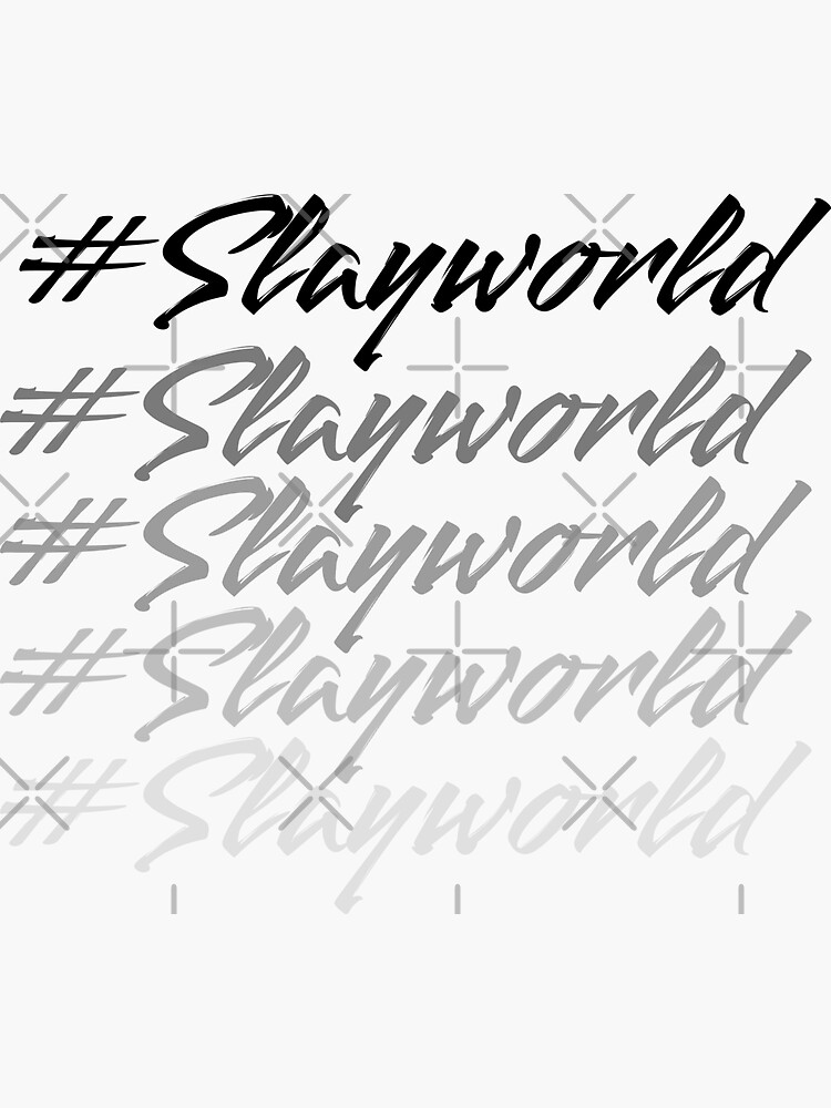 "Slayworld" Sticker for Sale by kanhadesign | Redbubble