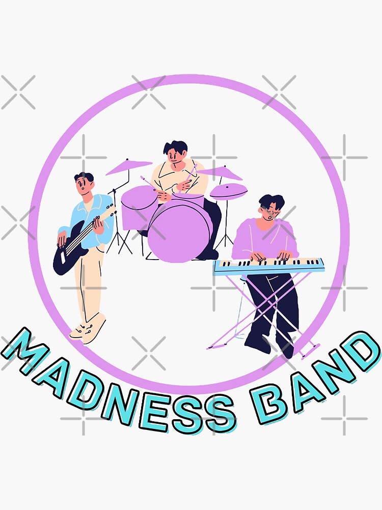 "MADNESS BAND Essentials T-Shirts" Sticker for Sale by Kalash12 | Redbubble