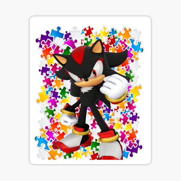 "Funniest Shadow The Hedgehog Gift Music Fans" Sticker for Sale by ...